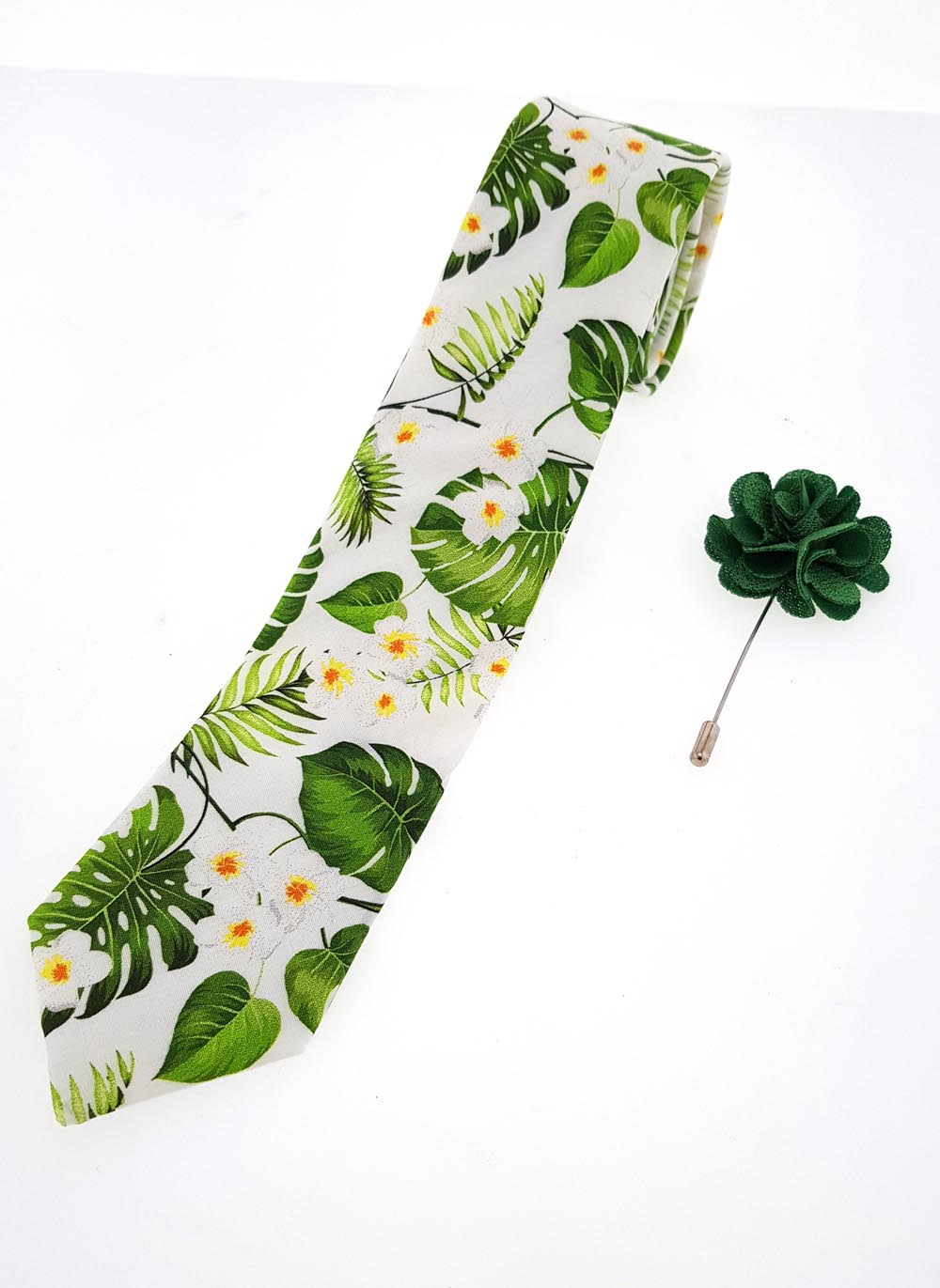 Cravata barbateasca cu pin floare - CV343