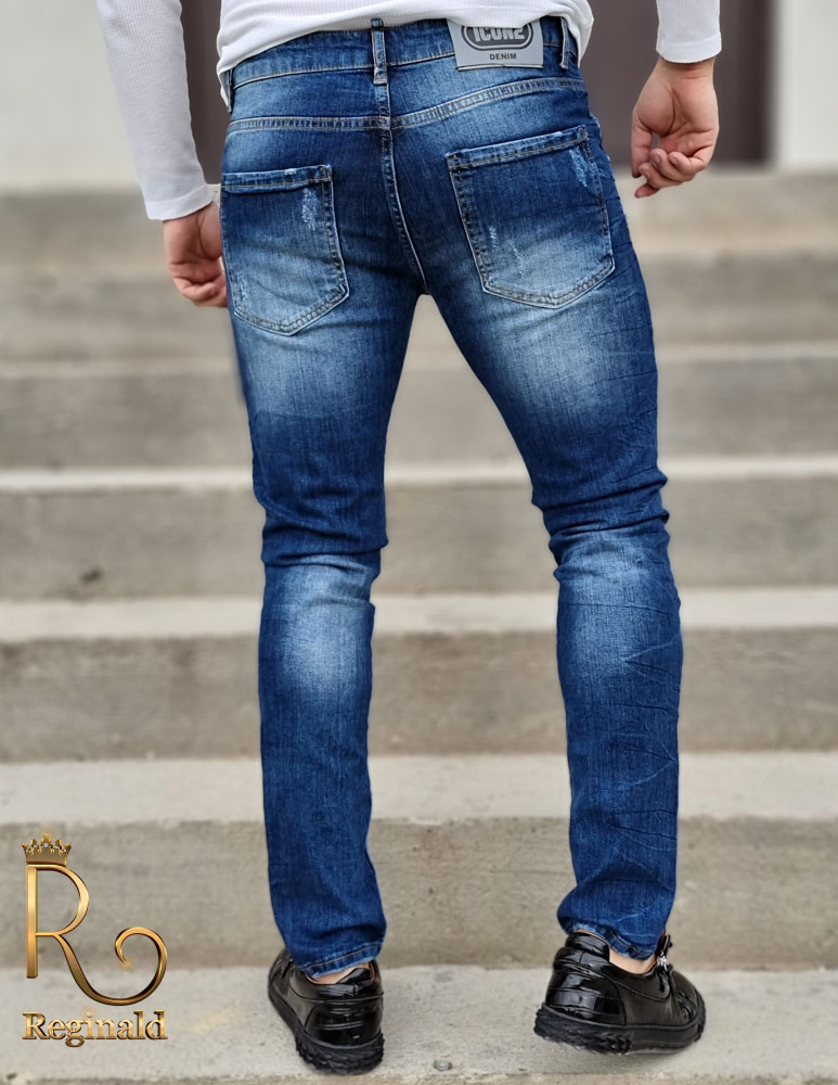 Blugi Denim Premium de bărbați, conici, slim fit - BG792