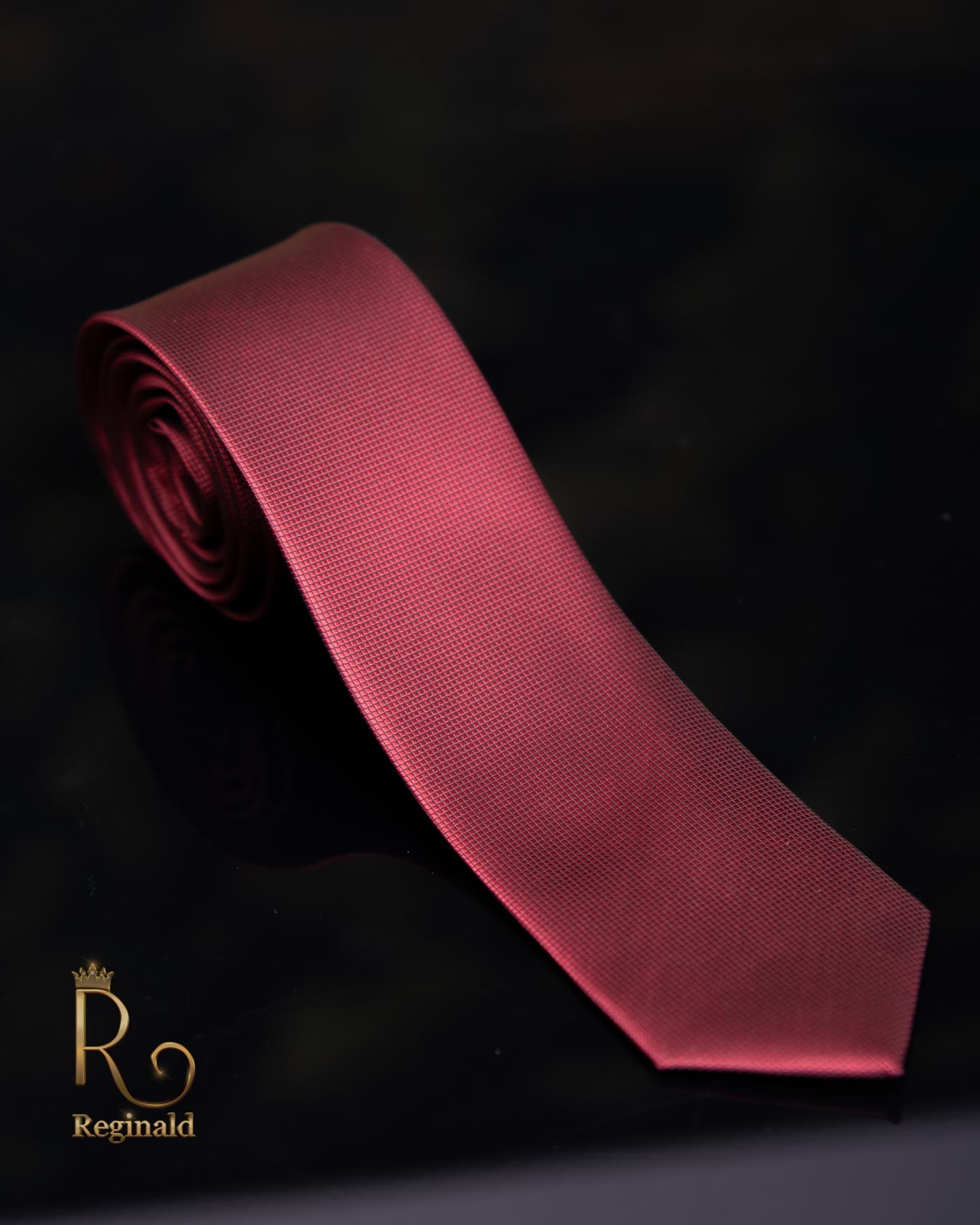 Cravata barbateasca slim , culoare visiniu - CV384