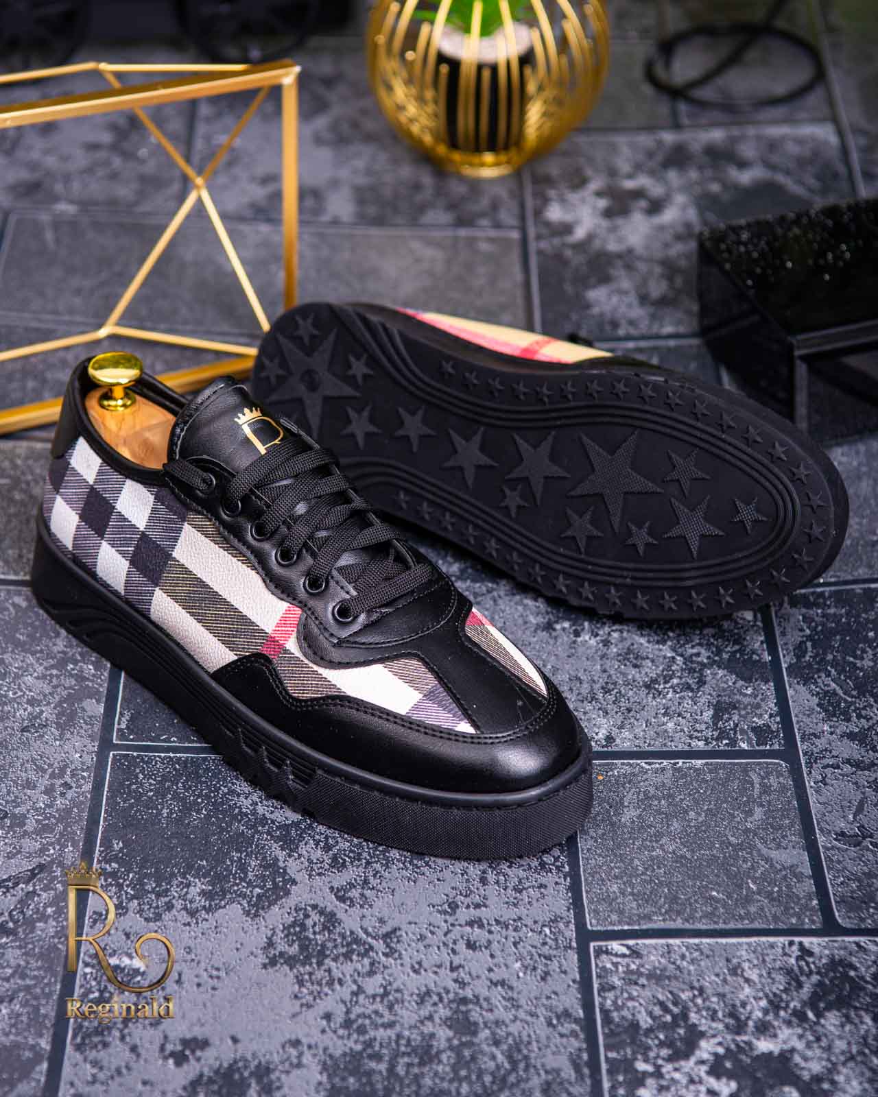 Tenisi casual de barbati,negri, cu talpa inalta, colectia 2021 – AD239