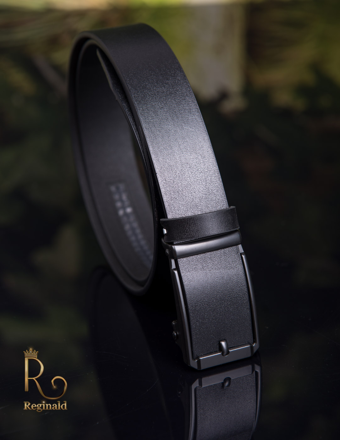 Curea din piele neagra cu catarama metalica - CP234