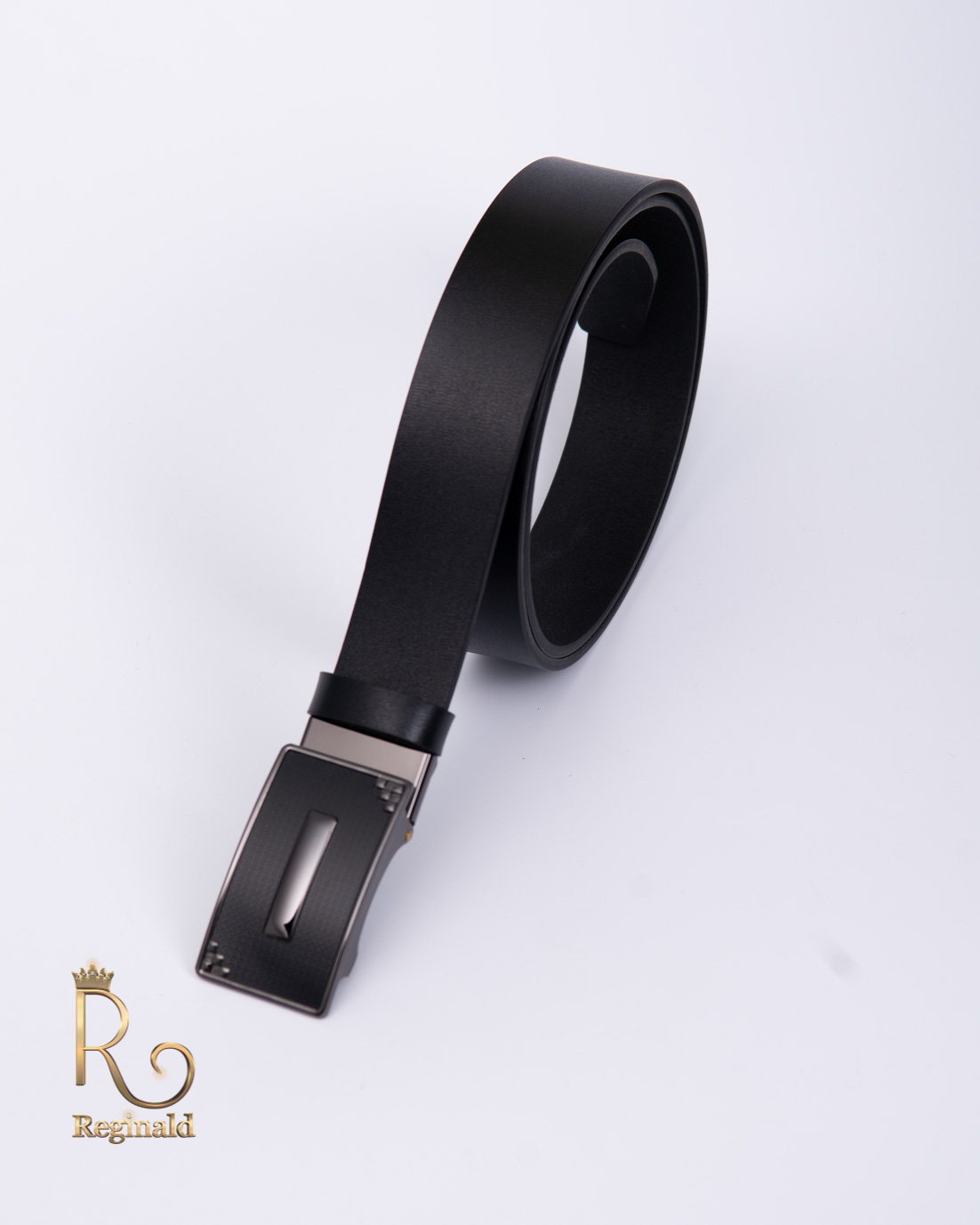 Curea din piele neagra, catarama automata - CP338