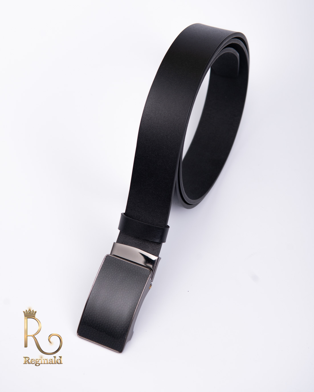 Curea din piele neagra, catarama automata - CP337