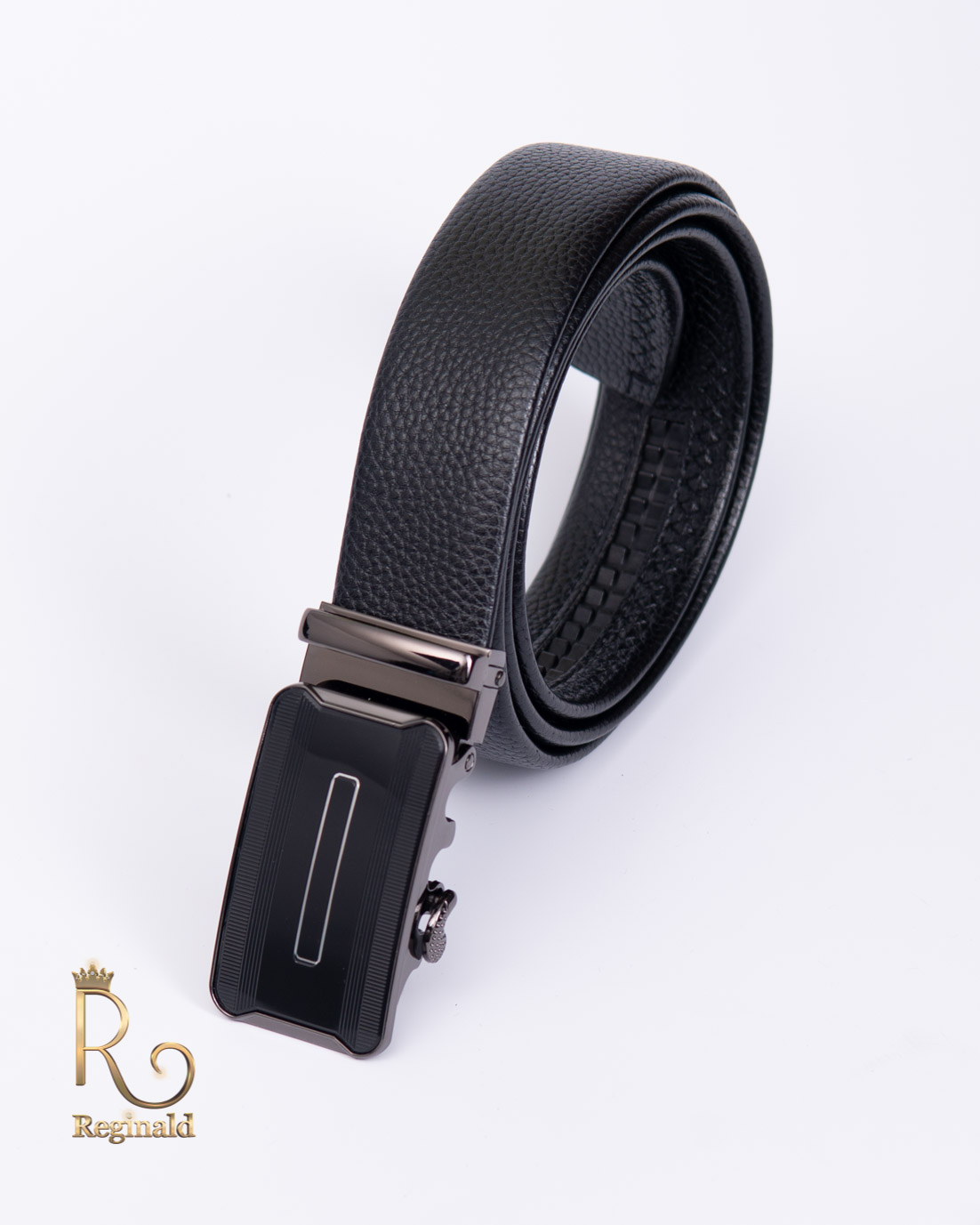 Curea din piele neagra, catarama automata - CP326