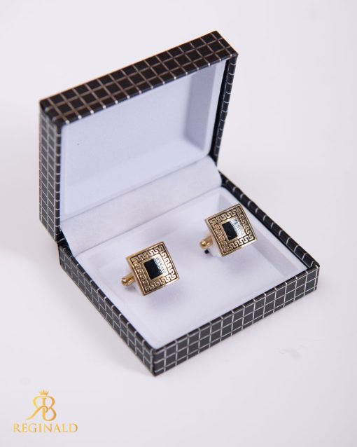 Butoni aurii cu negru - BT018