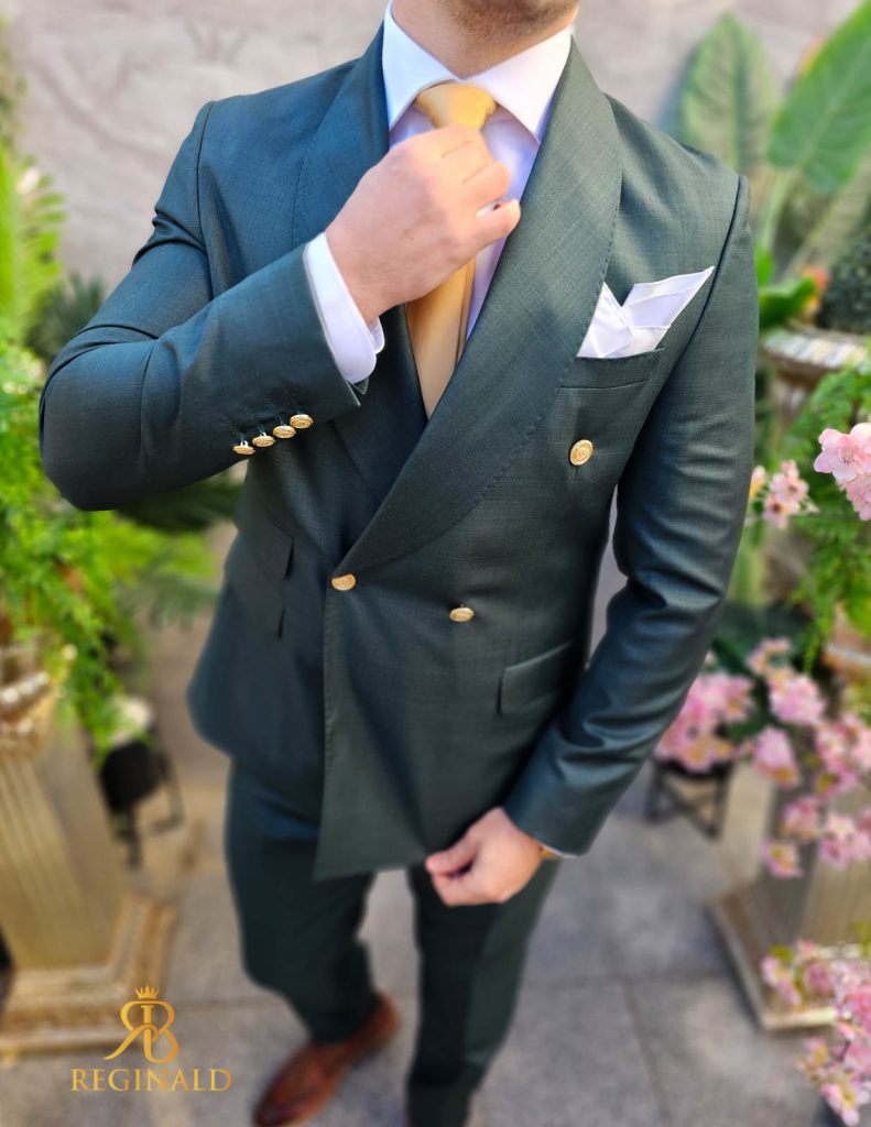 Butoni Aurii cu Piatra Bleumarii BMan125