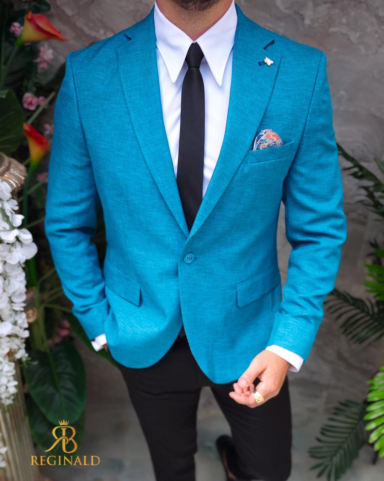 Sacouri barbati online Slim Fit casual, elegante carouri Reginald