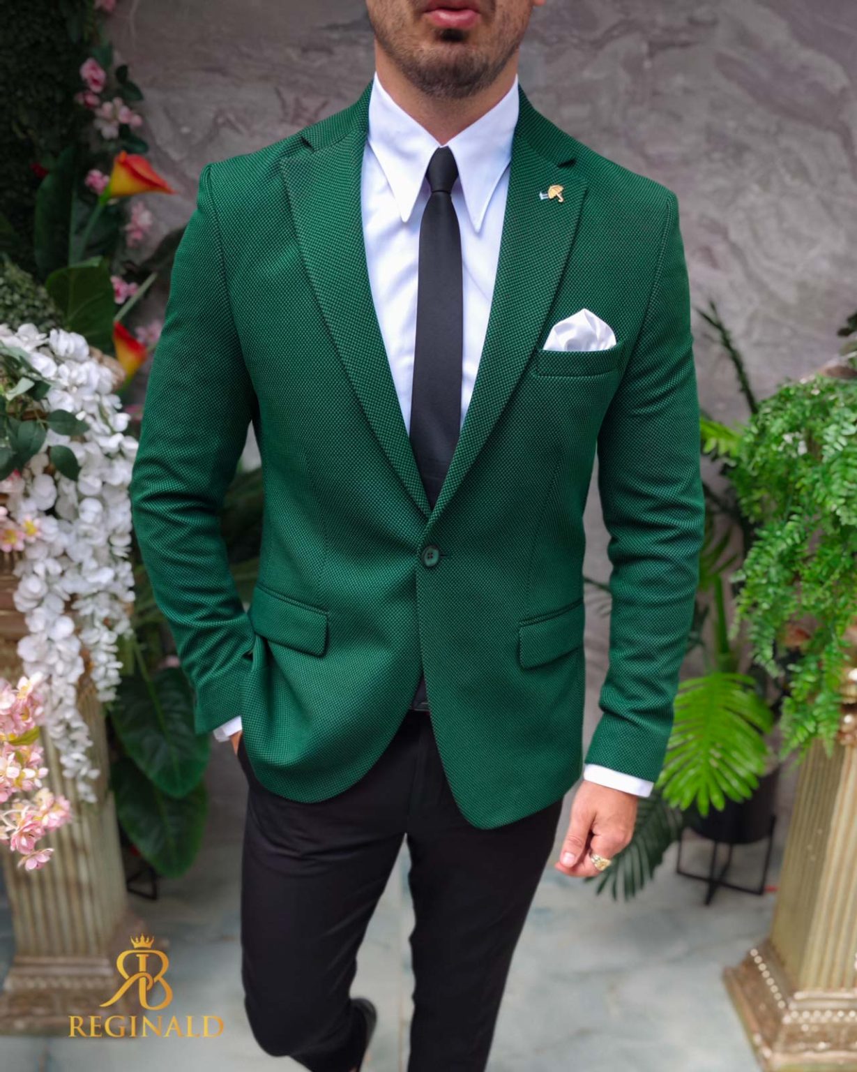 Sacouri barbati online Slim Fit casual, elegante carouri Reginald