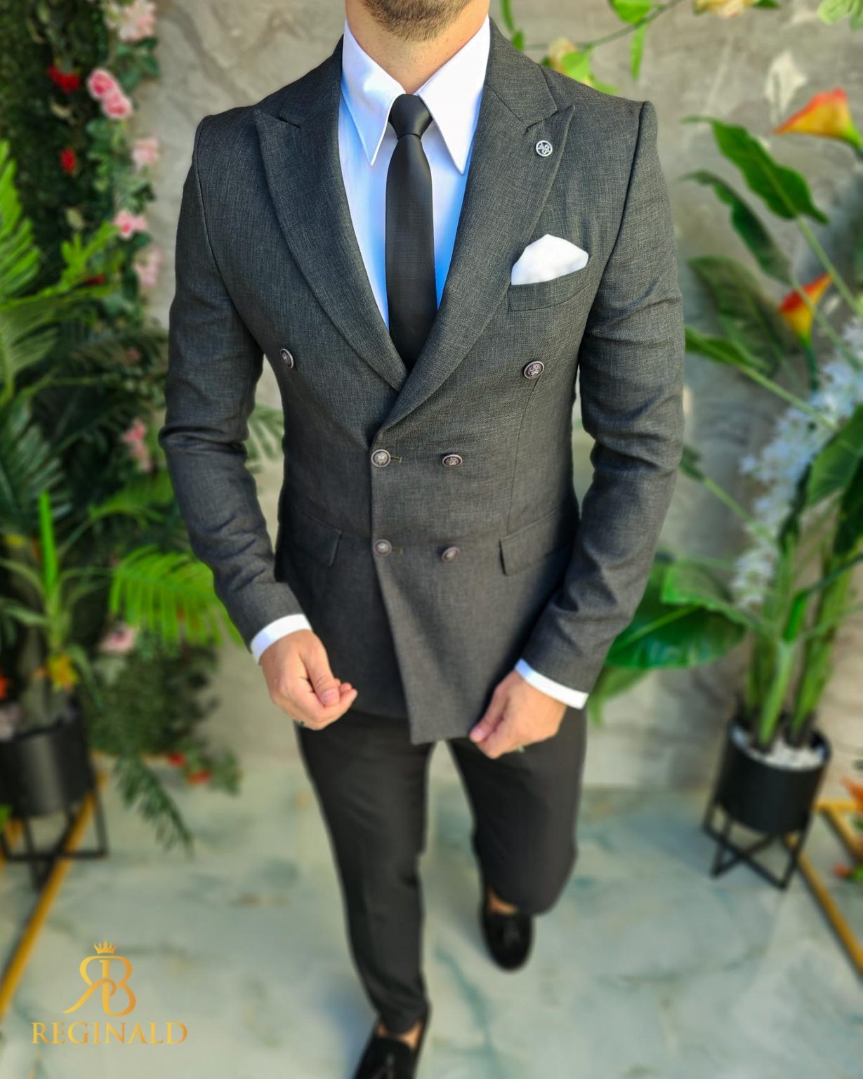 Sacouri barbati online Slim Fit casual, elegante carouri Reginald