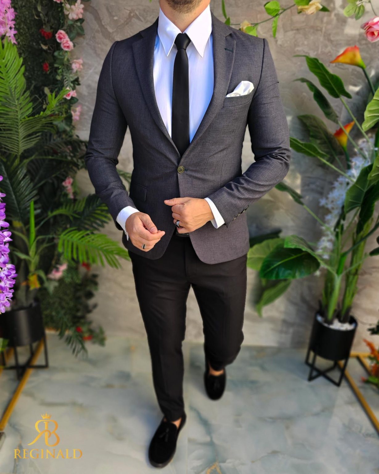 Sacouri barbati online Slim Fit casual, elegante carouri Reginald